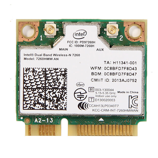 Intel Dual Band Wireless-N 7260 7260HMW AN 802.11a/b/g/n デュアルバンド 2x2 対応 ...