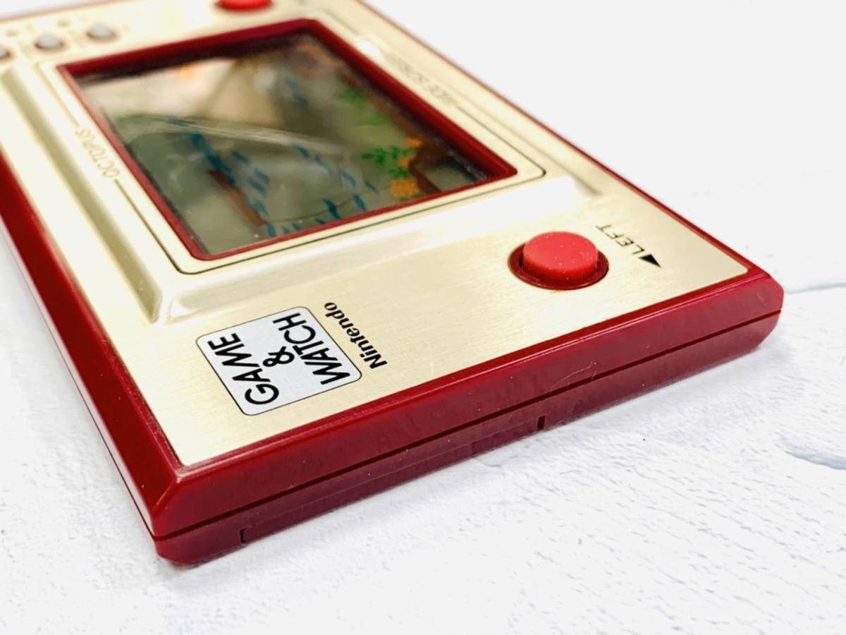 ゲームウォッチ オクトパス GAME&WATCH OCTOPUS 任天堂 ワイドスクリーン Nintendo 箱付き 昭和 レトロ ゲーム機 ...