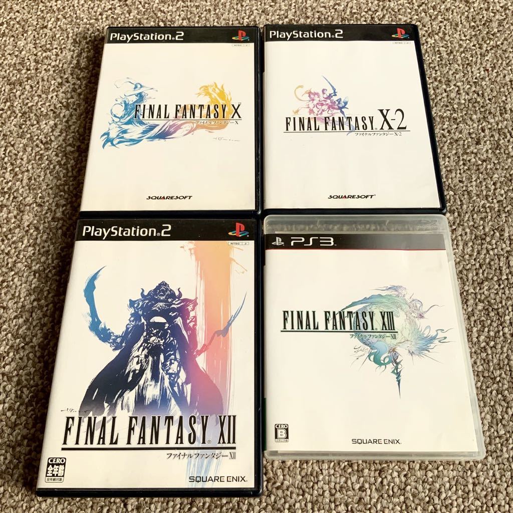 PS2 PS3 ファイナルファンタジー Ⅹ Ⅹ-2 10 12 13 FF FINAL FANTASY ゲームソフトセット X Ⅲ(ロール ...