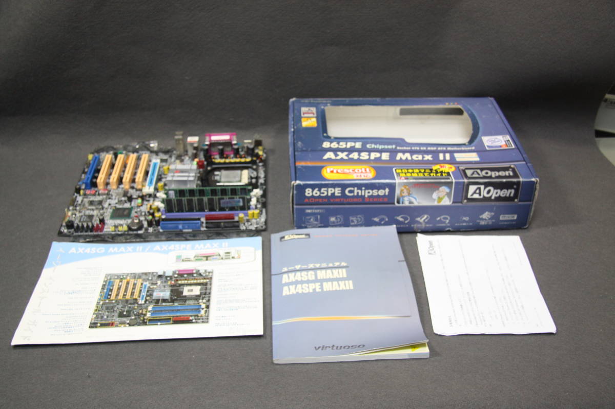 Aopen AX4SPE Max II Socket478用ATXマザーボード CPU＆メモリー付き 品(AOpen)｜売買されたオークション ...
