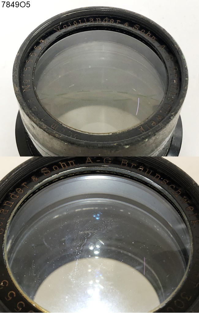 Voigtlander＆Sohn フォクトレンダー A-G Braunschweig Heliar 30cm 1:4.5 大判 カメラ レンズ ...