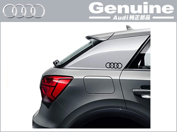 アウディ純正A7 A8 Q5 Q7 S4 S5 S6 S7 S8 TT R8 RS ブラックフォーリングス ステッカー左右ペア純正品番 ...