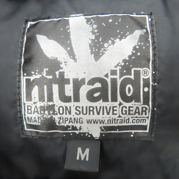 Nitraid/ナイトレイド HOODED DOWN JACKET/ダウンジャケット ドープフォレスト NR015-HJ02/M /080(ナイトレイド)｜売買されたオークション情報 ...