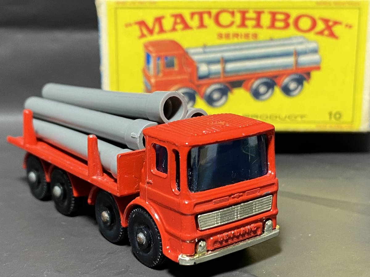Lesney #10d Leyland Pipe Truck RW Matchbox レイランド パイプ トラック レズニー MOKO モコ ...