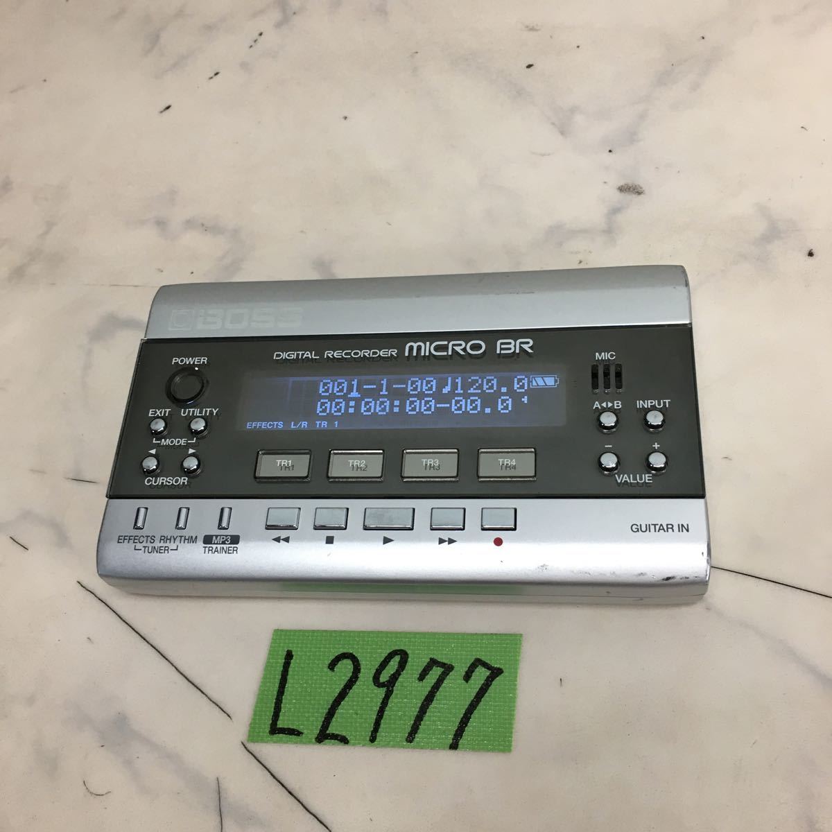 L2977 マルチトラックレコーダー digital recorder micro BR BOSS SDカードつき 通電起動操作のみ確認品 ...