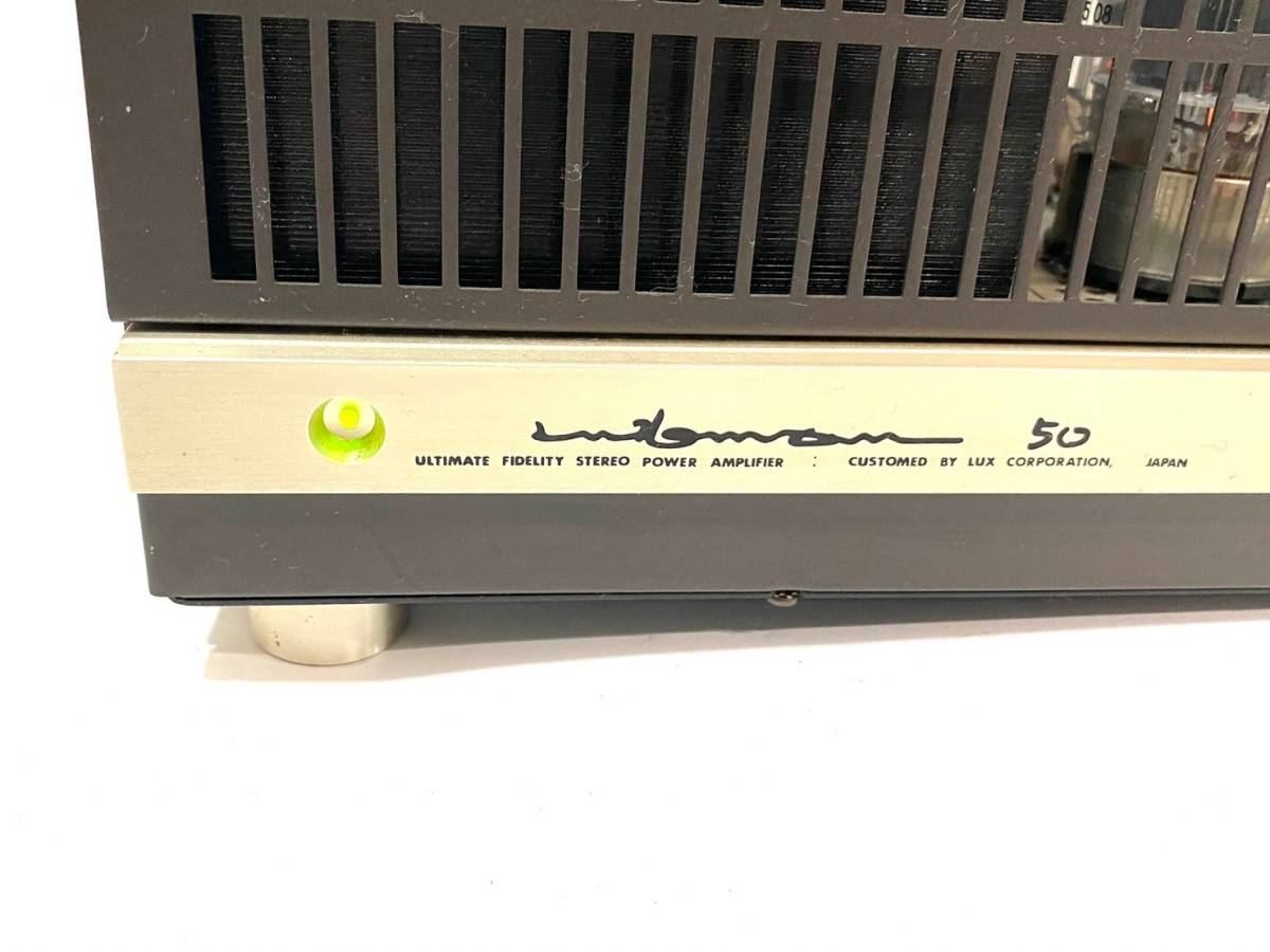 通電確認済 LUXMAN/ラックスマン MQ-50 真空管 管球式ステレオパワーアンプ オーディオ機器 STEREO POWER ...