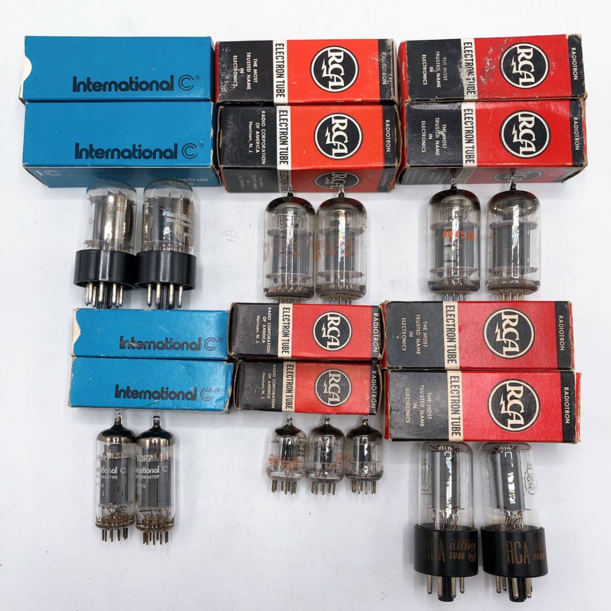 RCA 真空管 6V6GTA 407A 6FD7 International インターナショナル 6DR7 6EA7/6EM7 13点まとめ ...