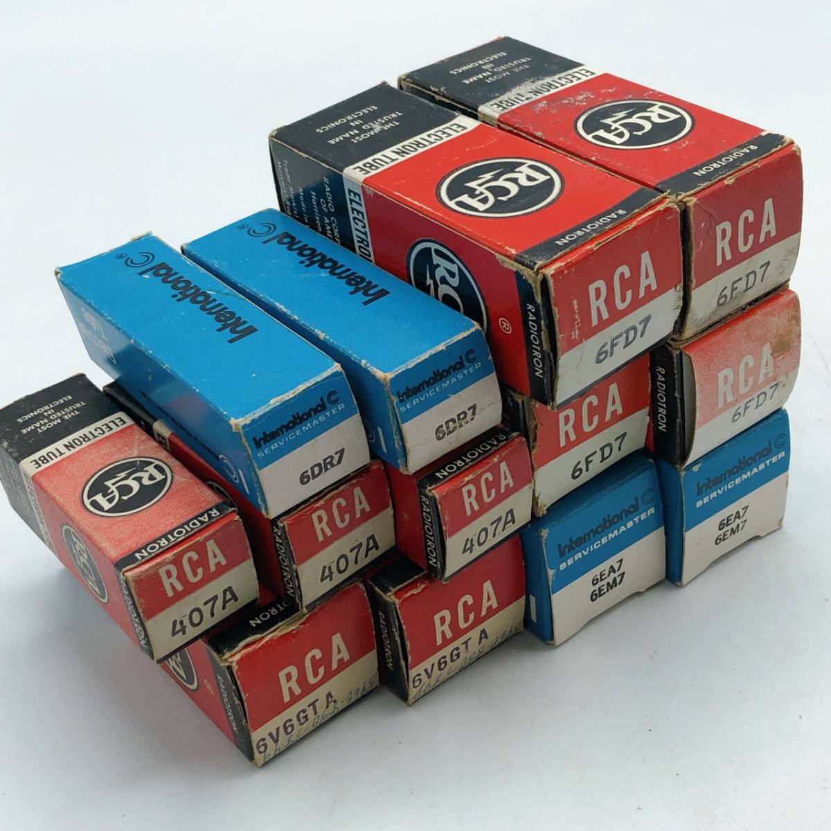 RCA 真空管 6V6GTA 407A 6FD7 International インターナショナル 6DR7 6EA7/6EM7 13点まとめ ...