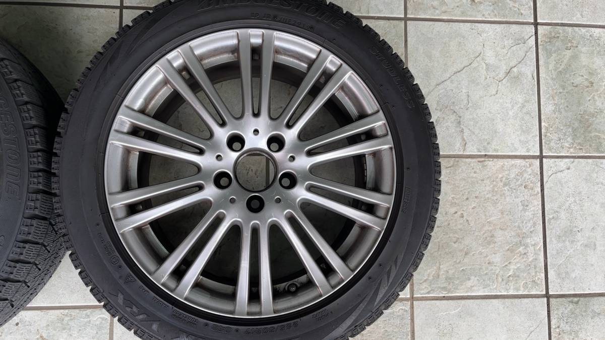 純正メルセデスベンツ Eクラス W212型 A2124010302 8J×17インチ ET＋48 ホイール＆スタッドレスタイヤ 4本セット ...