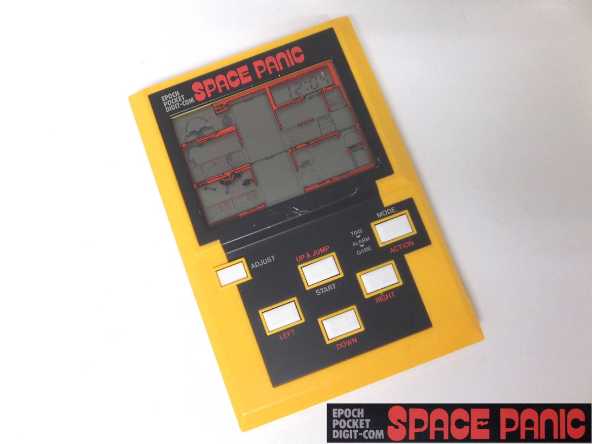 よろづ屋 レア：エポック スペースパニック 携帯LSIゲーム EPOCH POCKET DIGIT-COM SPACE PANIC 1983年 ...