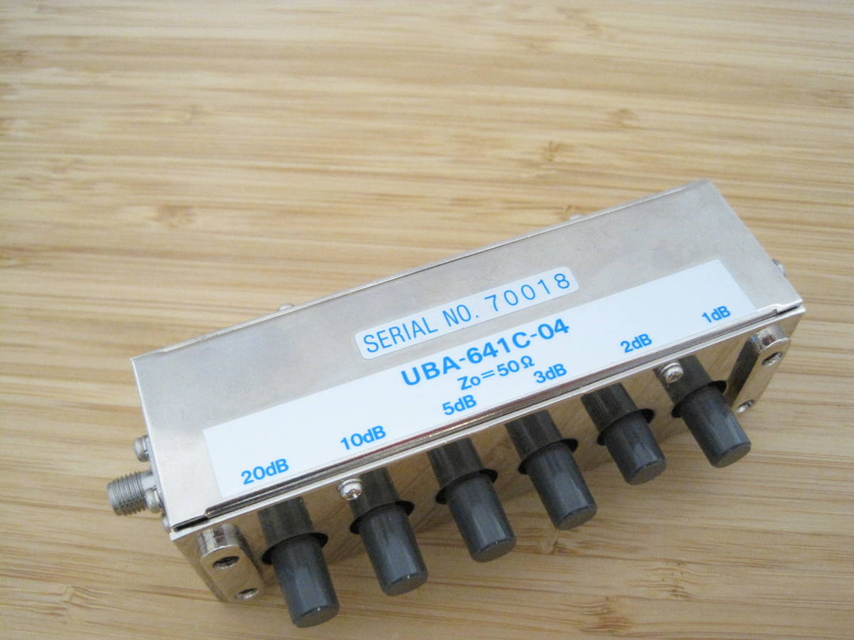 マイクロ波 多摩川電子 ボタン型ステップアッテネータ TAMAGAWA UBA-641C-04 ZO=50Ω SMA-J DC 2000MHz 0 41dB 高周波 RF(その他)｜売買された ...