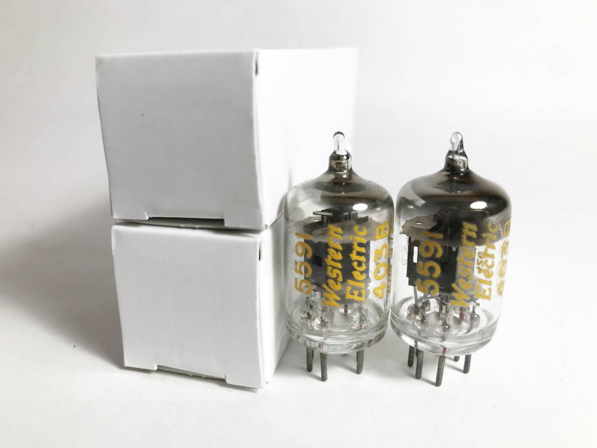 Western Electric 5591 403B 6AK5 5654 403A EF95 6J1 互換 同ロットGMマッチペア 試験済品 ...