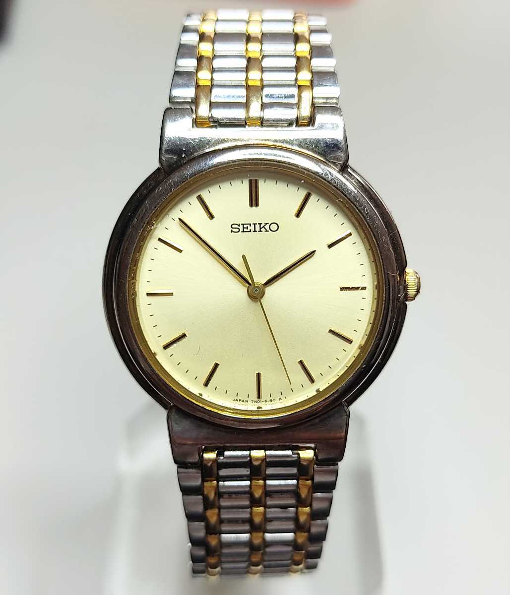 SEIKO セイコー 7N01-6G80 クオーツ 腕時計 動作未確認(セイコー)｜売買されたオークション情報、yahooの商品情報を ...