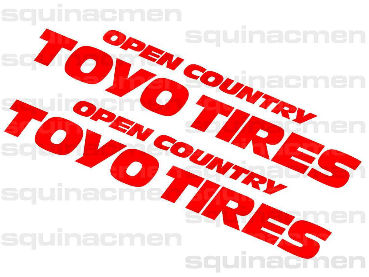 TOYO TIRES OPEN COUNTRY 27cm 2枚 ステッカー トーヨータイヤ オープンカントリー オフロード(ステッカー ...