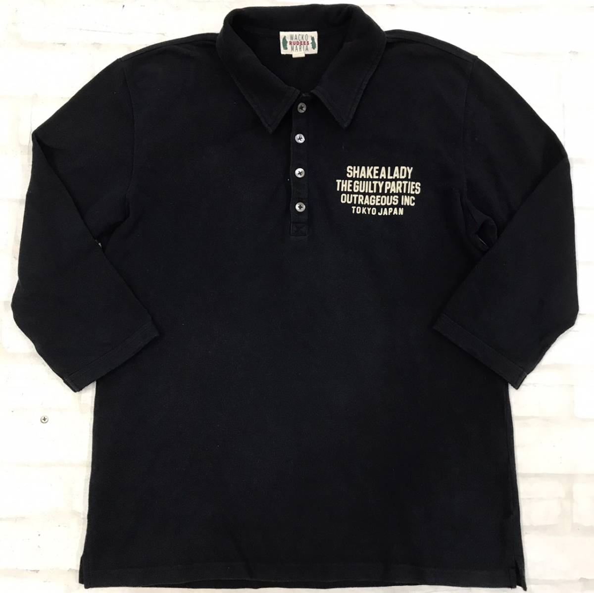 WACKO MARIA ワコマリア Rock Steady People Miami Florida L ブラック フロッキー ロックステディ ...