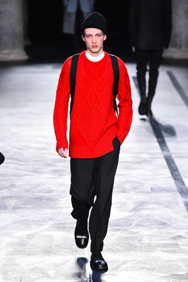 定価84700円 国内正規 Neil Barrett GEOMETRIC CABLE MERINO WOOL 3 GG KNIT メリノ ...