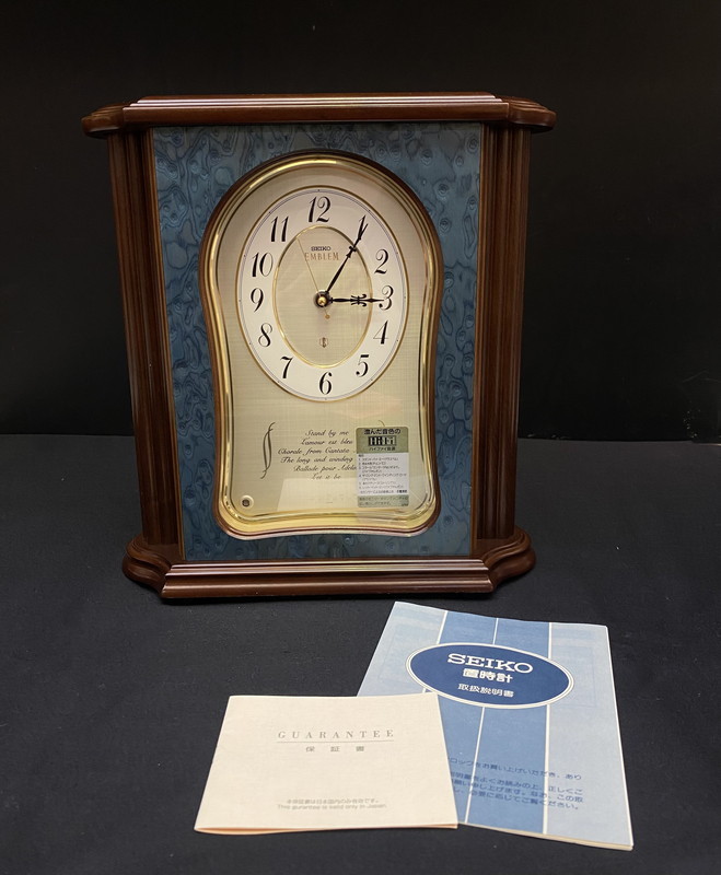S-54 SEIKO エンブレム 置時計 メロディ時計 ハイファイ音源 HW474L EMBLEM セイコー インテリア(一般)｜売買された ...