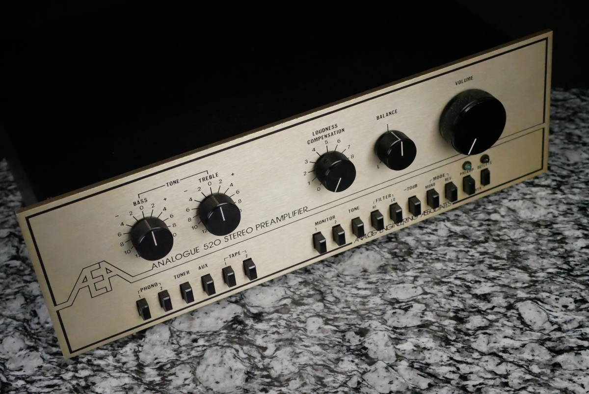AEA アナログ エンジニアリング アソシエイツ model 520 プリアンプ 激レア 極 エリック クラプトンのファン必見(一般)｜売買さ ...