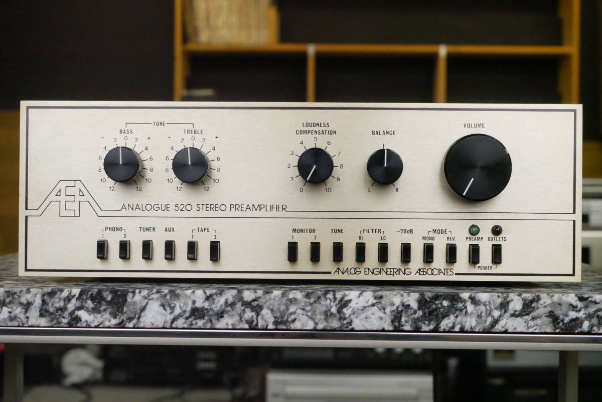 AEA アナログ エンジニアリング アソシエイツ model 520 プリアンプ 激レア 極 エリック クラプトンのファン必見(一般)｜売買さ ...
