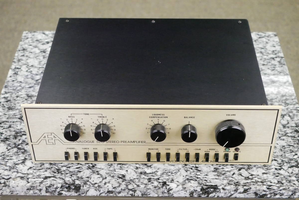 AEA アナログ エンジニアリング アソシエイツ model 520 プリアンプ 激レア 極 エリック クラプトンのファン必見(一般)｜売買さ ...