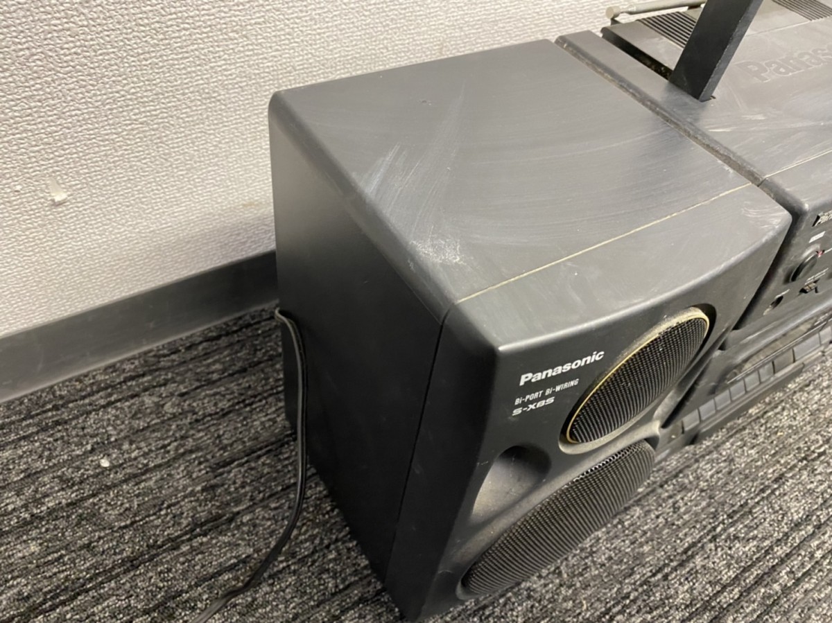 A2 Panasonic パナソニック RX-DT300 レトロ 大型ラジカセ S-XBS 通電確認済み オーディオ機器 現状品(ラジカセ ...