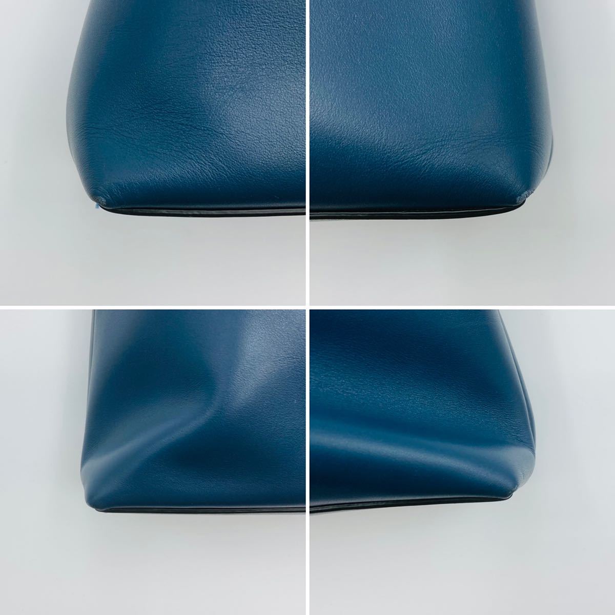 1円 COACH コーチ 2way トートバッグ ショルダーバッグ パンチング 牛革 F57569 メンズ デニムブルー 定価10万(トート ...