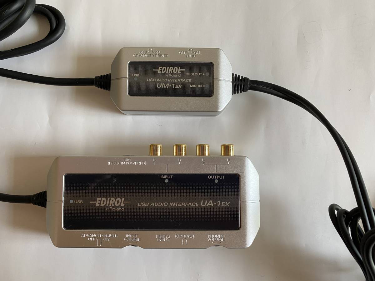 ローランド製/ EDIROL UM-1EX USB MIDI INTERFACE 取説 インストールCD付き(オーディオインターフェース ...