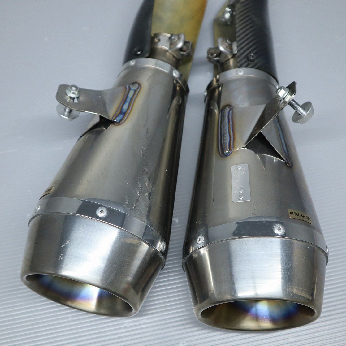 ヤマハ Vmax V-MAX RP22J スペシャルパーツ忠男/SP忠男 ピュアスポーツ スリップオンマフラー サイレンサー 左右 220602BD0179(マフラー本体（社外）)｜売買された ...