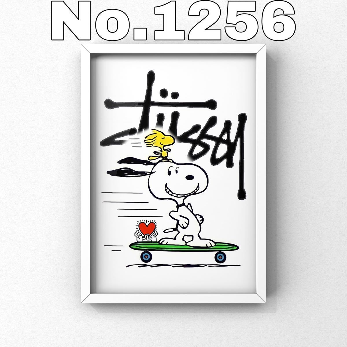 No.1256 超高画質 スヌーピー ステューシー パロディ アート ポスター ウェルカムボード インテリア 絵画 A4 額付(その他)｜売買されたオークション情報、yahooの商品情報を ...