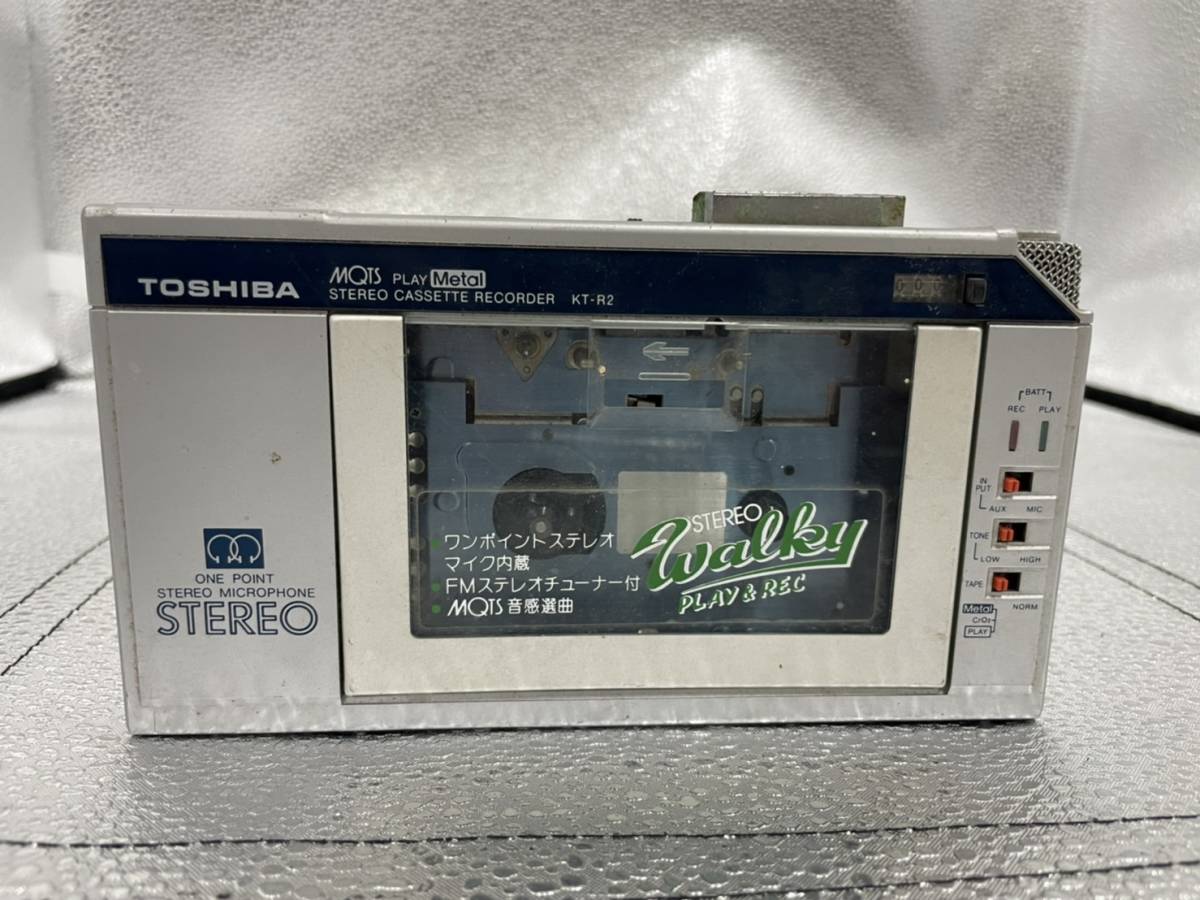 60サイズ 通電確認 TOSHIBA 東芝 KT-R2 ステレオカセットレコーダー ジャンク ②(録音、再生)｜売買されたオークション情報 ...