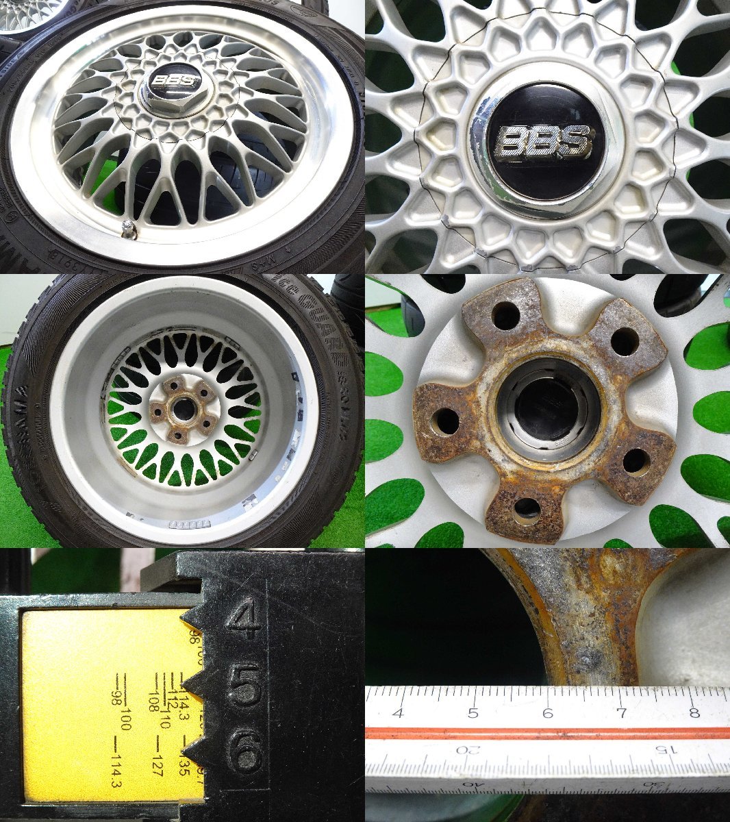 4本 BBS GERMANY RG131 RG071 16インチ 7J +42 8J +50 5H 114.3 スタッドレス ヨコハマ アイス ...