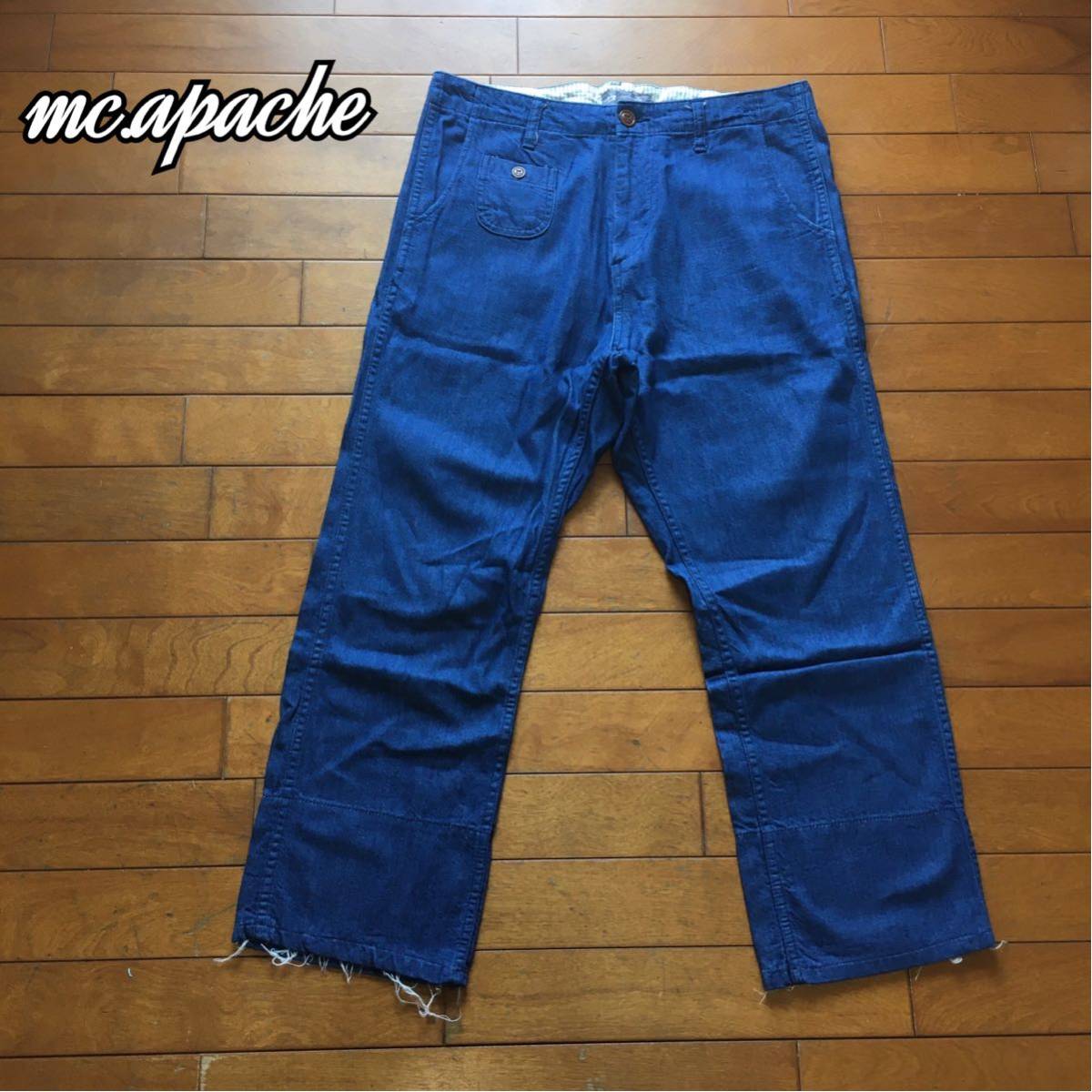mc.apache 日本製 デニムクロップド ワークパンツ サイズM P306(Mサイズ)｜売買されたオークション情報、yahooの商品情報をアーカイブ公開 - オークファン（aucfan.com）