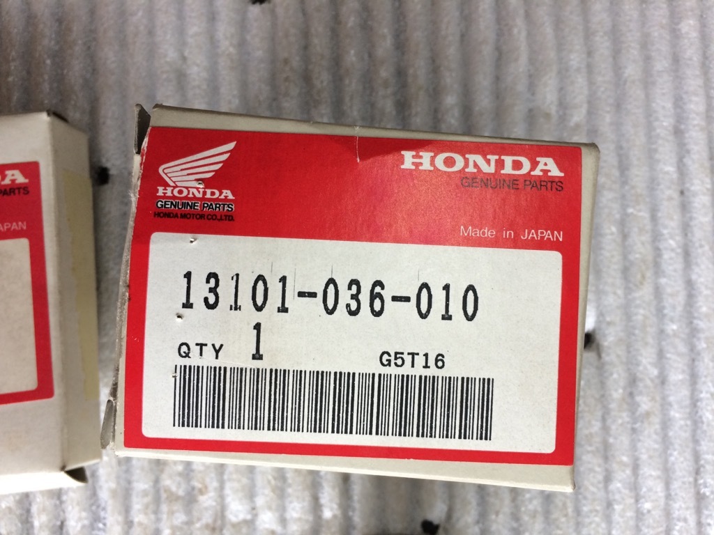 ホンダ純正 ハイコンプピストン＆リング 13101-036-010 13010-036-014 // カブ モンキー ダックス シャリー ...