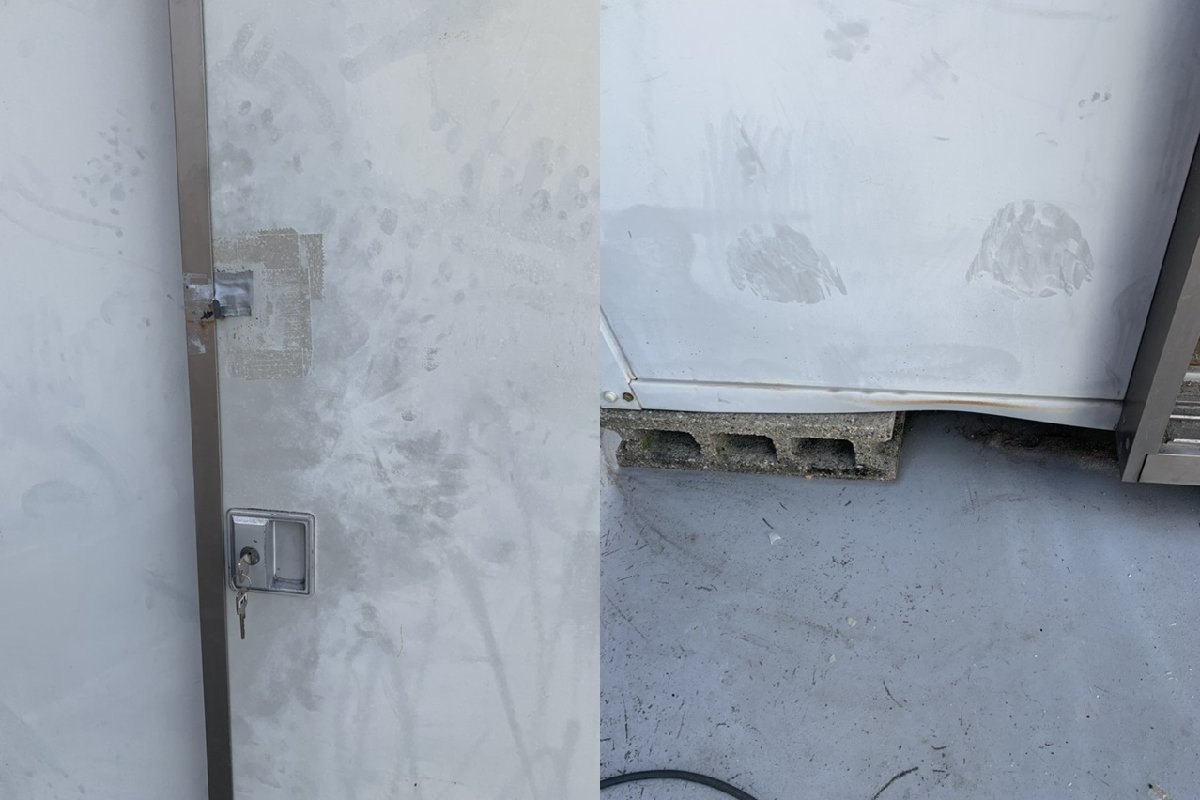 08204A イナバ ナイソー SSM-75 物置 カギ有り 幅307cmx奥行224cmx高さ256cm 解体済 直接引取り限定 名古屋市 ...