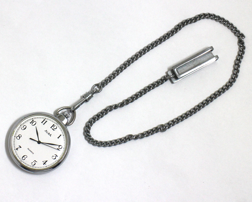 SEIKO セイコー ALBA アルバ 懐中時計 Y131-0020 クォーツ 電池交換済み(アルバ)｜売買されたオークション情報、yahoo ...