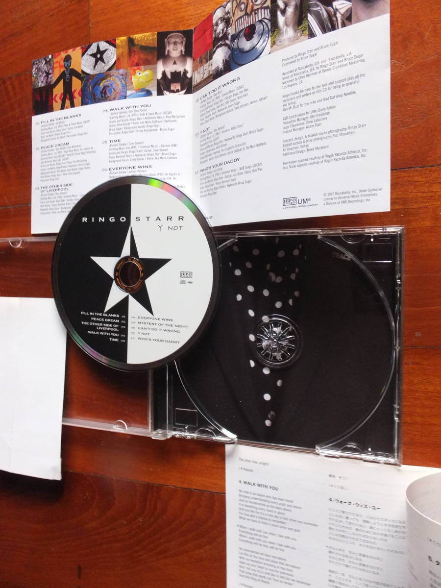 6 Ringo Starr 2010年 日本盤SHM-CD見本盤 Y NOT ワイ ノット Paul McCartney Dave ...