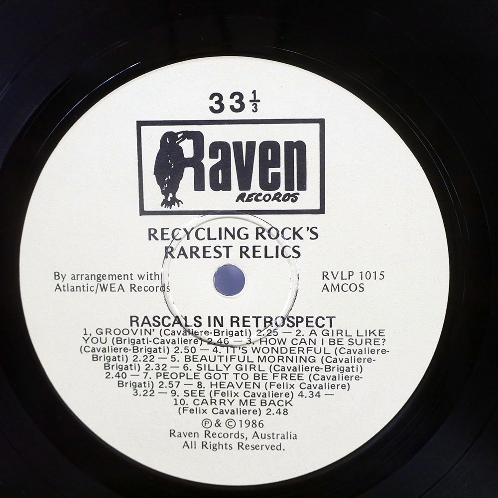 RASCALS/IN RETROSPECT/RAVEN RVLP 1015(その他)｜売買されたオークション情報、yahooの商品情報を ...