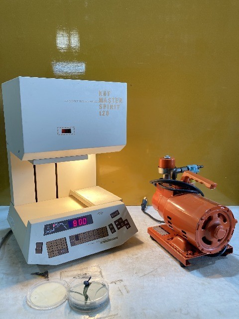 1円スタート デンケン KDF MASTER SPIRIT 120 ポーセレンファーネス タイプJ100 / 真空ポンプ KD-VP 歯科技工 ...