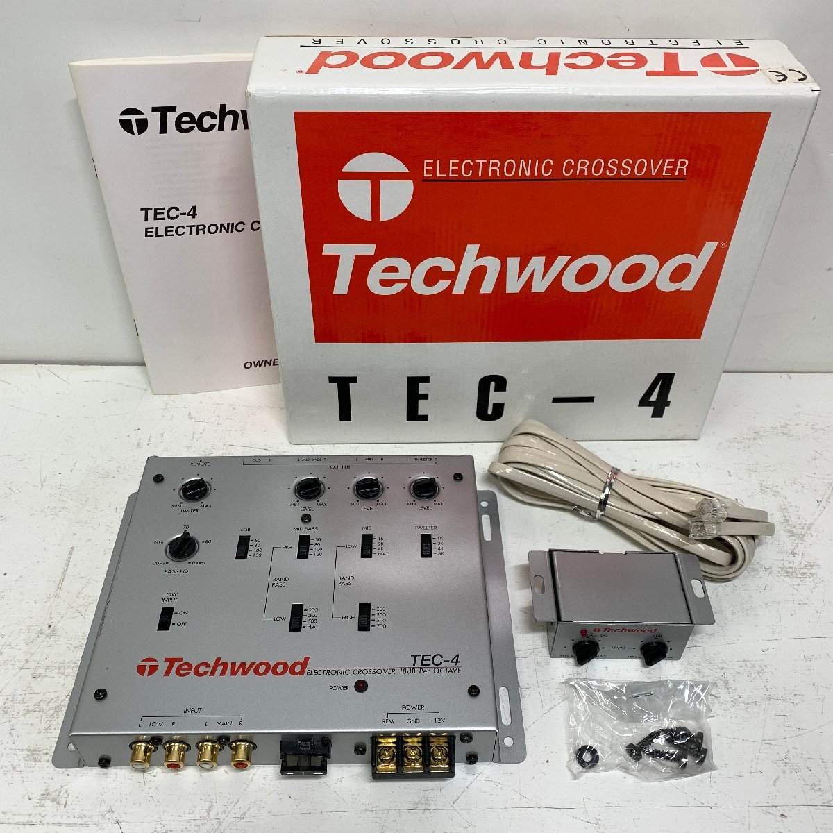 未チェック Techwood TEC-4 元箱 英文取説付き クロスオーバー ELECTRONIC CROSSOVER 18db Per ...
