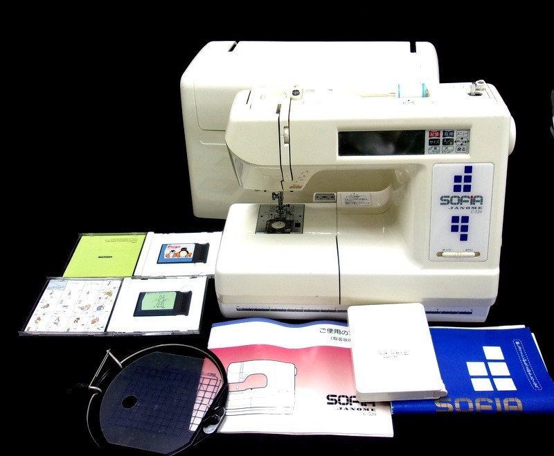 1000円スタート ミシン JANOME ジャノメ SOFIA C-520 Model 834 ハンドクラフト 手工芸 ジャノメミシン 通電 ...