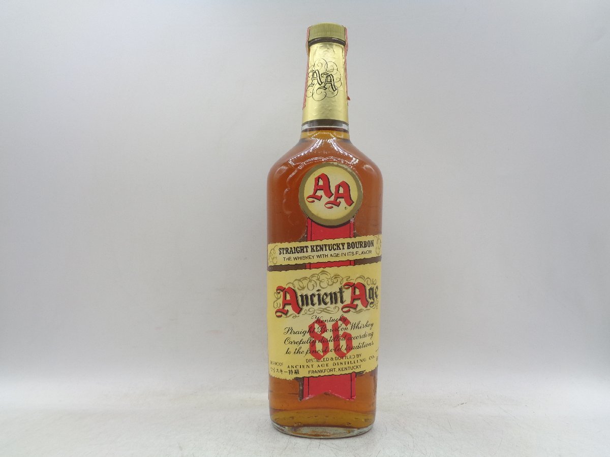 ANCIENT AGE 86 エンシェント エイジ ケンタッキー バーボン ウイスキー 750ml 43% 古酒 F96114(バーボン ...