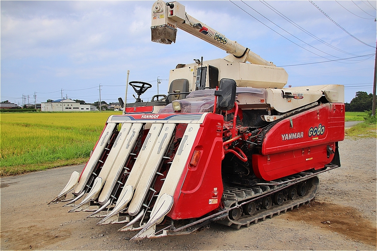 三重 コンバイン ヤンマー GC80 960時間 80馬力 6条刈り ディーゼル 軽油 エンジンかかります 動作しました 現状渡し 引き取り ...