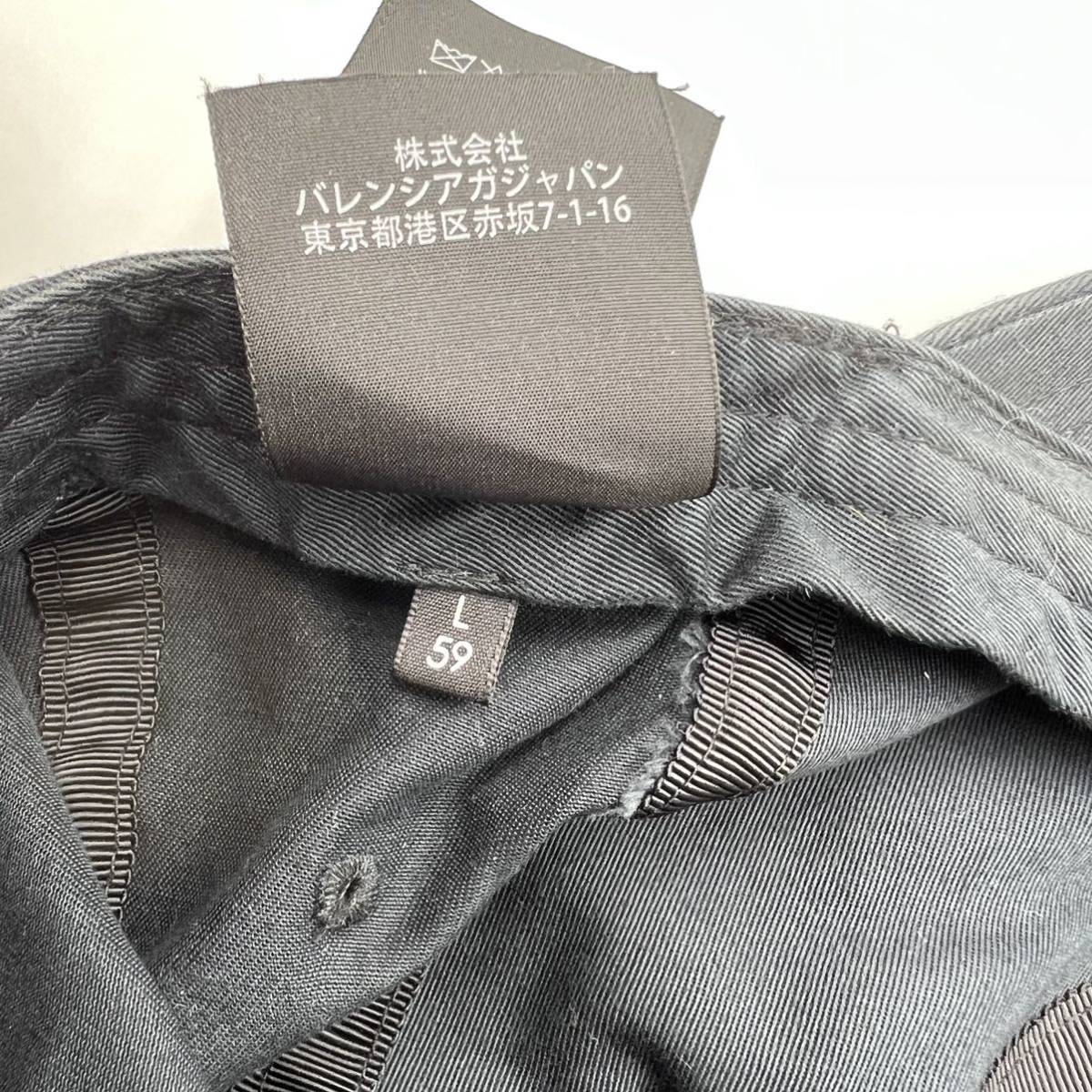 1円 BALENCIAGA バレンシアガ 帽子 キャップ ロゴプリント コットン 黒 ブラック サイズL 59(男性用)｜売買されたオークション情報、yahooの商品情報をアーカイブ公開 ...