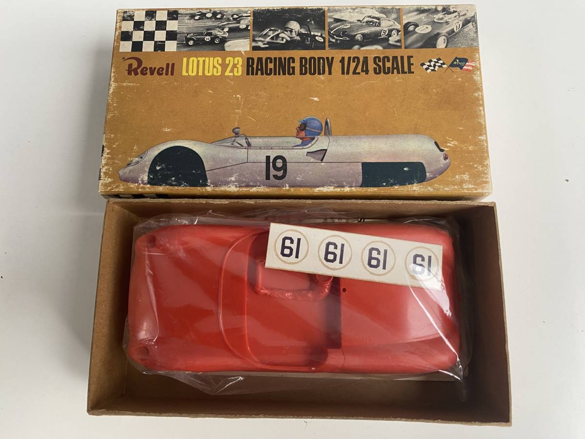 ⑮p27 Revell レベル LOTUS 23 RACING BODY ロータス レーシングボディ 1/24 プラモデル 模型 未組立(その ...