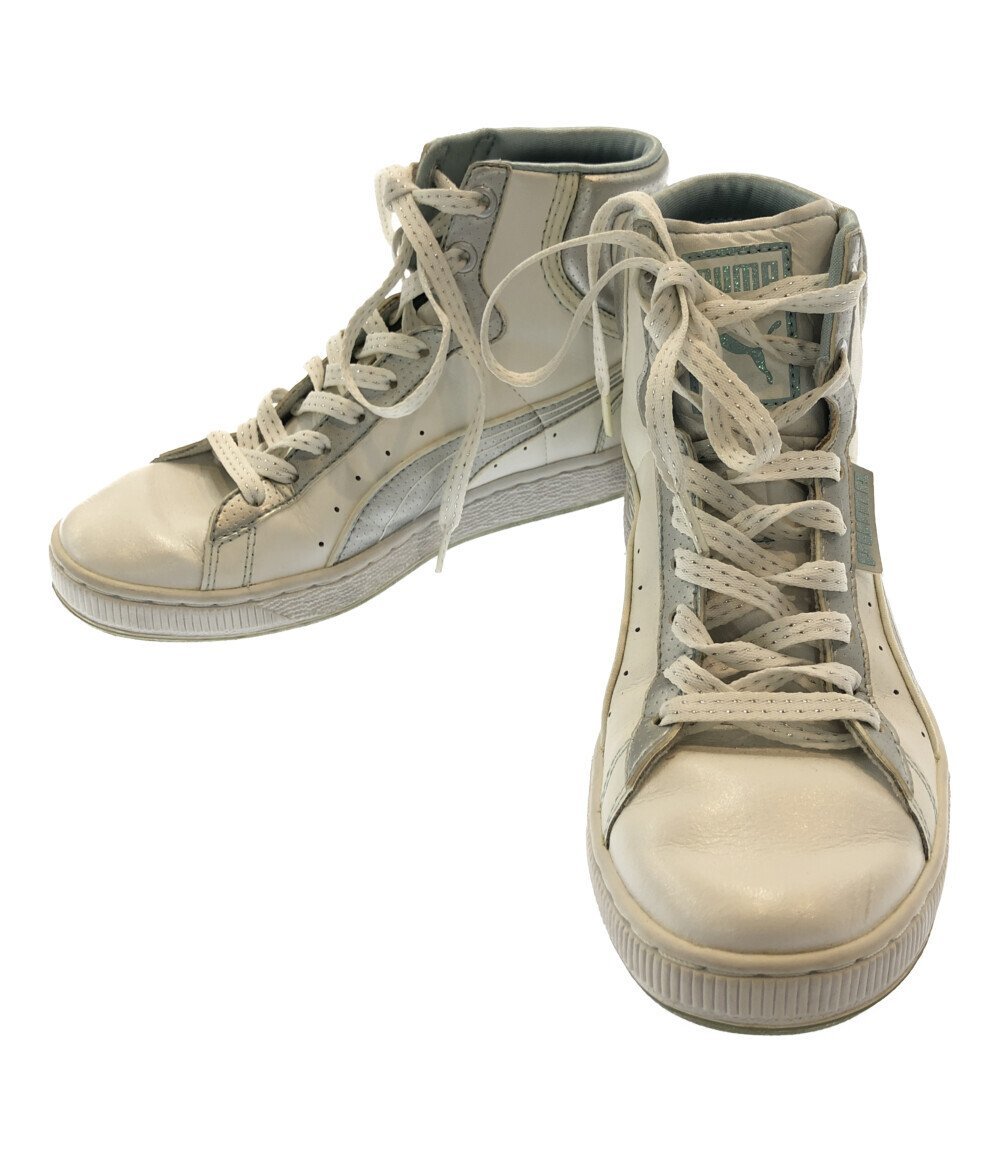 1円スタート プーマ ハイカットスニーカー First Round Sparkle 3d WNS 349535-01 レディース SIZE ...