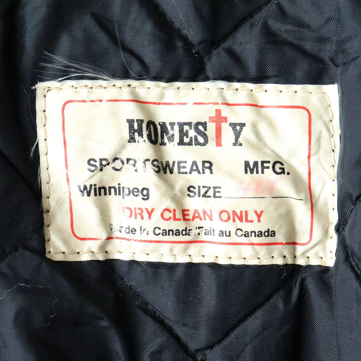 J1/S9.30-2 カナダ製 HONESTY 袖革スタジャン 袖レザー 襟レザー メンズ サイズ46T ネイビー 紺 本革 アウター 古着(XLサイズ以上)｜売買されたオークション情報 ...