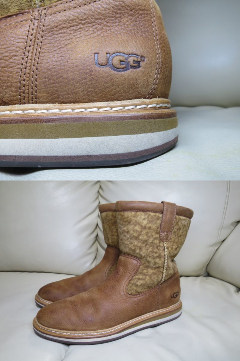 UGG アグ ムートン × ヌバック レザー ペコス ブーツ US 9 27cm ブラウン BURKERT バーカート 1005162(男性用)｜売買されたオークション情報、yahooの商品 ...