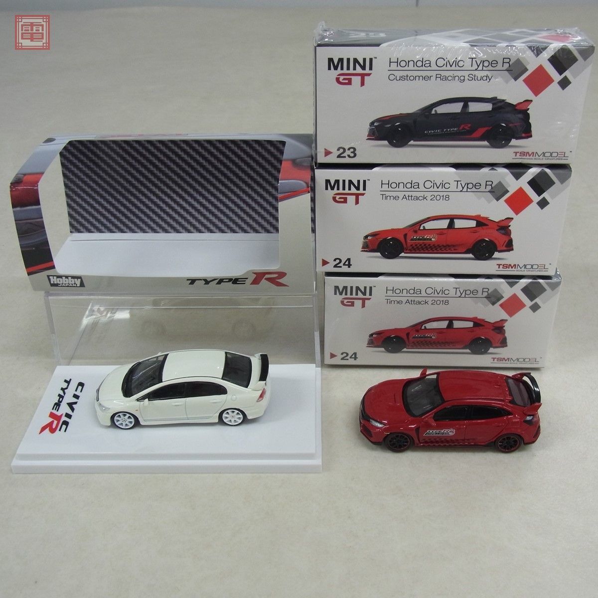 ホビージャパン/TSMモデル 1/64 ホンダ シビック タイプR FD2 2007/Time Attack 2018 等 ダブリ有り 含む ...