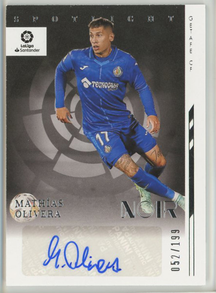 Mathias Olivera 2021-22 Panini Chronicles Noir LA LIGA Soccer Spotlight ...