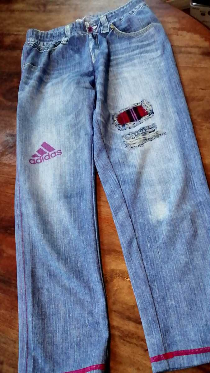 adidas ストレッチパンツ デニム風スパッツ 160 so22(160（155cm～）以上)｜売買されたオークション情報、yahooの商品 ...